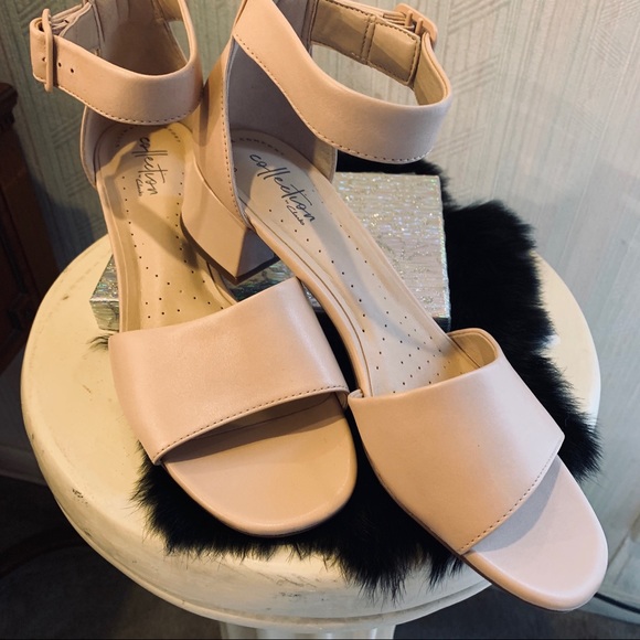 Clarks | Shoes | Clarks Collection Elsa Dedra Blush Leather 7w | Poshmark